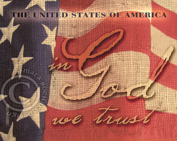 In God We Trust - frameable print - Shine Living